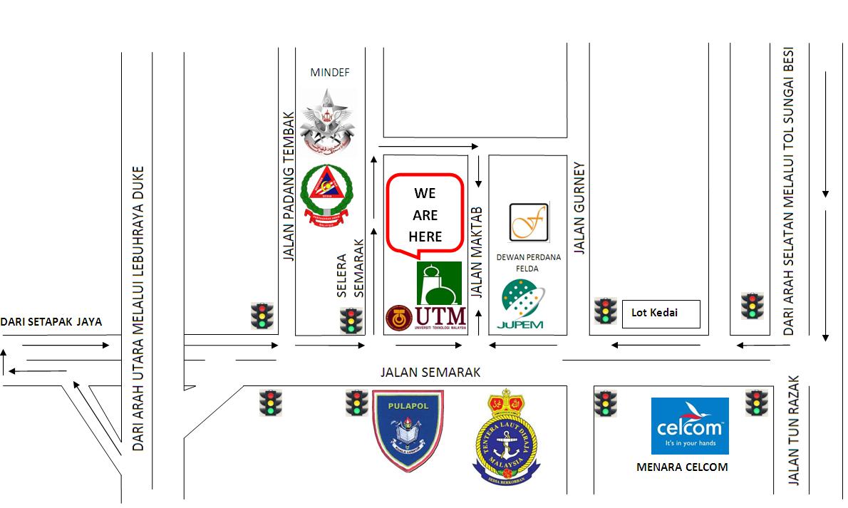 MAPS LOCATION – UTM ISLAMIC CENTER