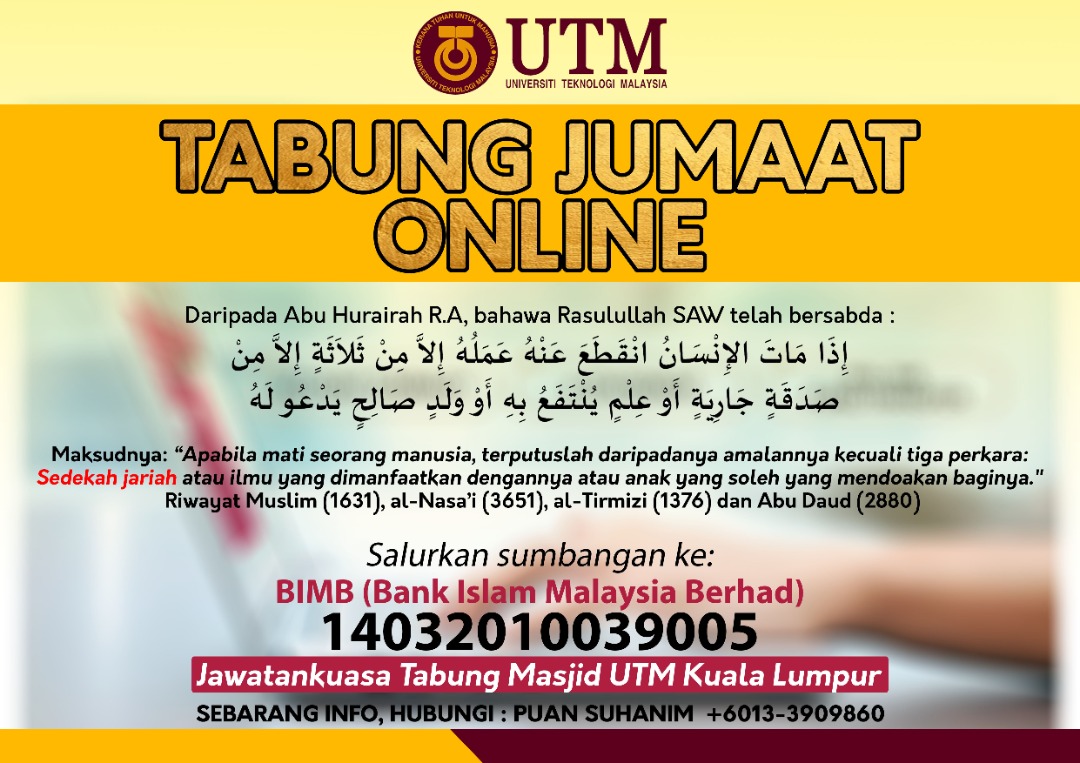 Pusat Islam UTMKL | Pusat Islam dan Masjid Universiti Teknologi Malaysia